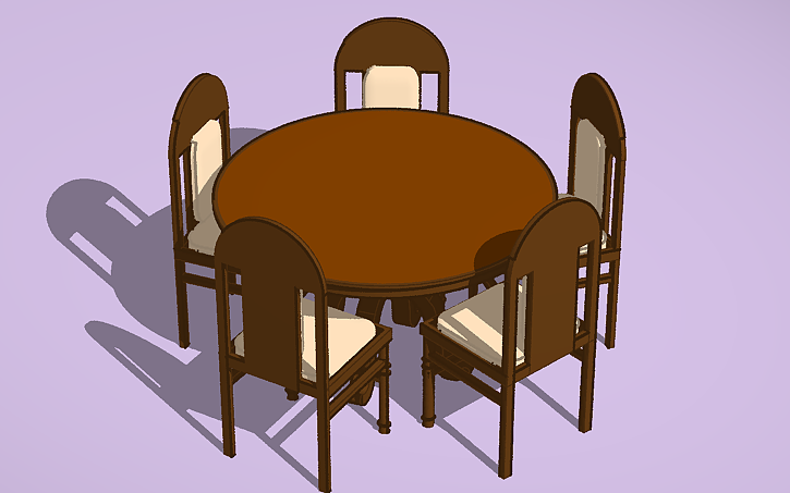 3D design A dining table... - Tinkercad