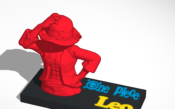 3D design LUFFY - ONE PIECE - Tinkercad