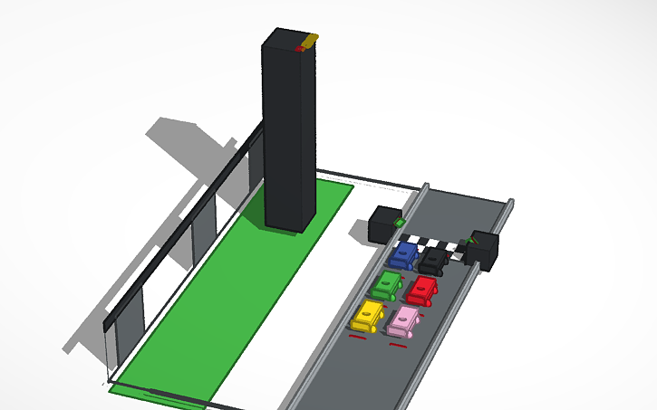 3D design indycar track design - Tinkercad