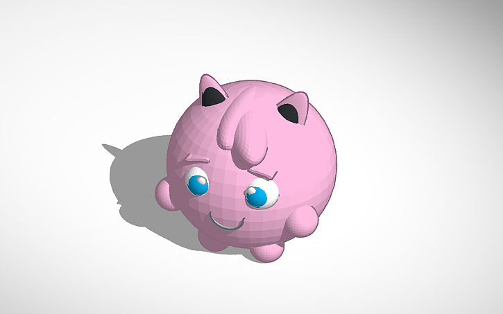 3D design jiggly puff - Tinkercad