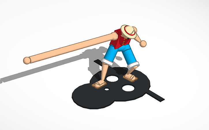 3D design luffy - Tinkercad