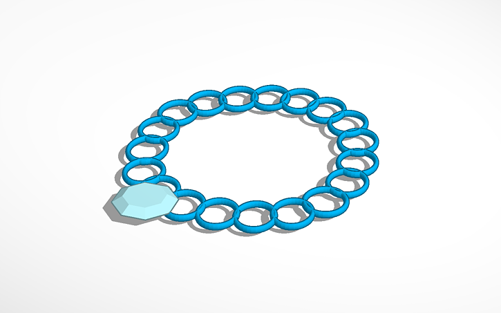 3D design necklace - Tinkercad