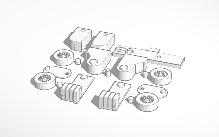 3D design transforming car robot MK2 - Tinkercad
