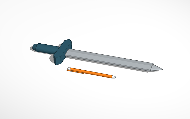 3D design Percy Jackson Sword - Tinkercad