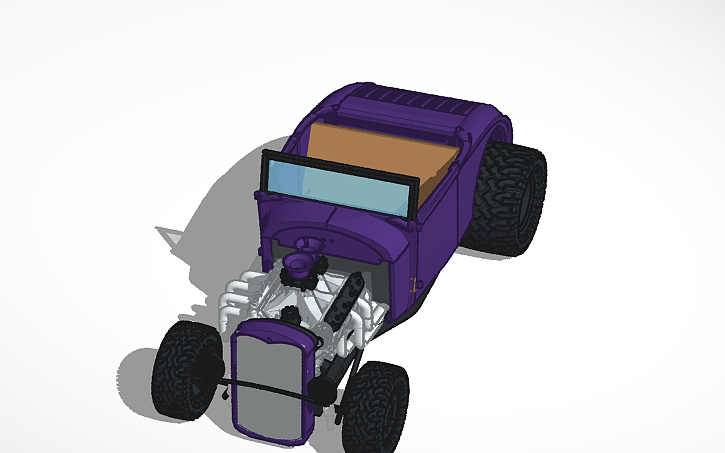 3D design Finished hot rod 1990 - Tinkercad