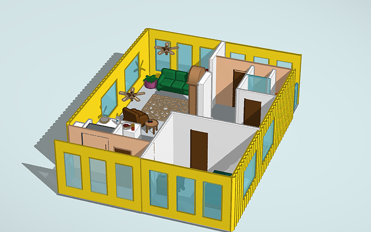 3D design Copy of Interior Design Challenge - Tinkercad