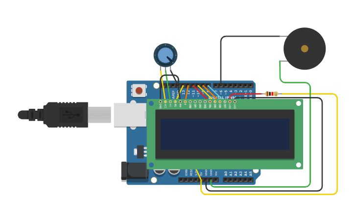 Circuit design Stopwatch using Arduino - Tinkercad