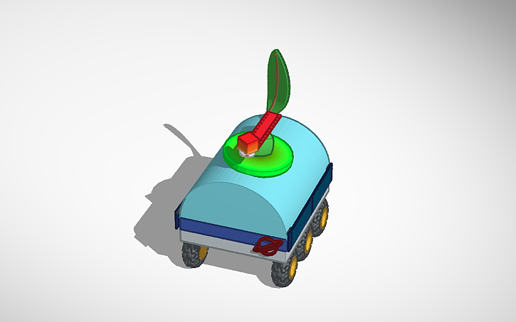 3D design Mars alien car - Tinkercad