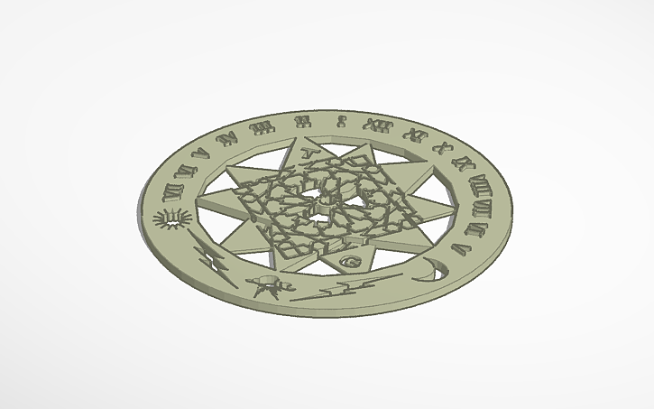 3D design Sundial Southern - Tinkercad