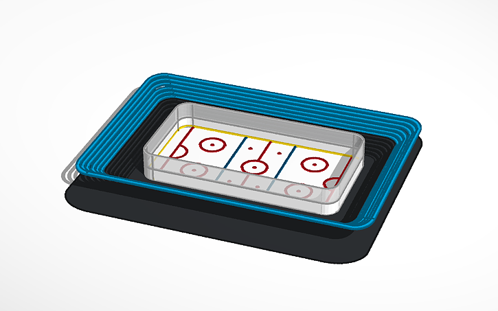 3D design Hockey rink - Tinkercad