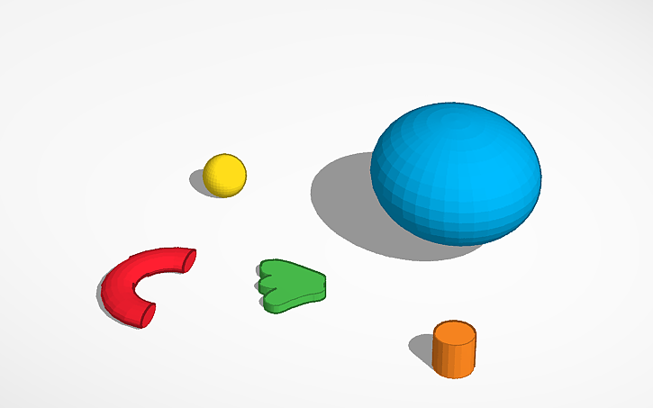 3D design Tinkercad 5 Shape Challenge - Tinkercad