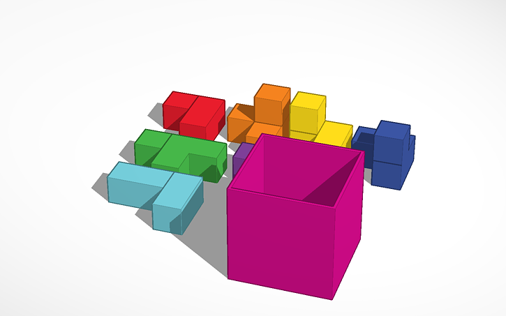 3D design Soma cube - Tinkercad