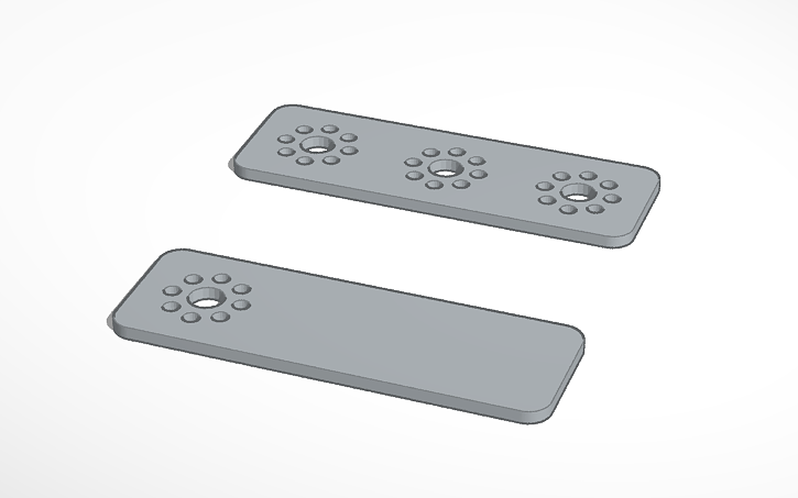 3D design Tetrix flower hole pattern - Tinkercad