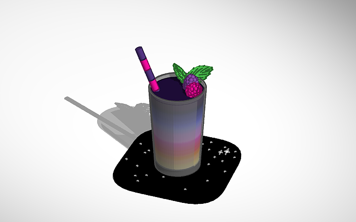 3D design Berry Sunset Smoothie (gradients division) - Tinkercad