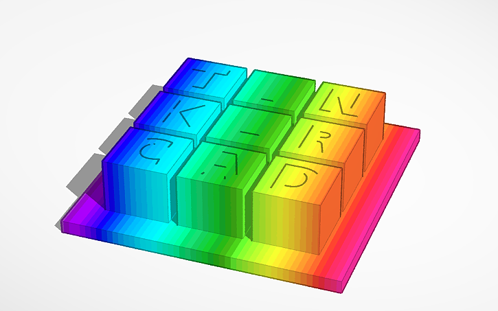 3D design Rainbow Tinkercad! - Tinkercad