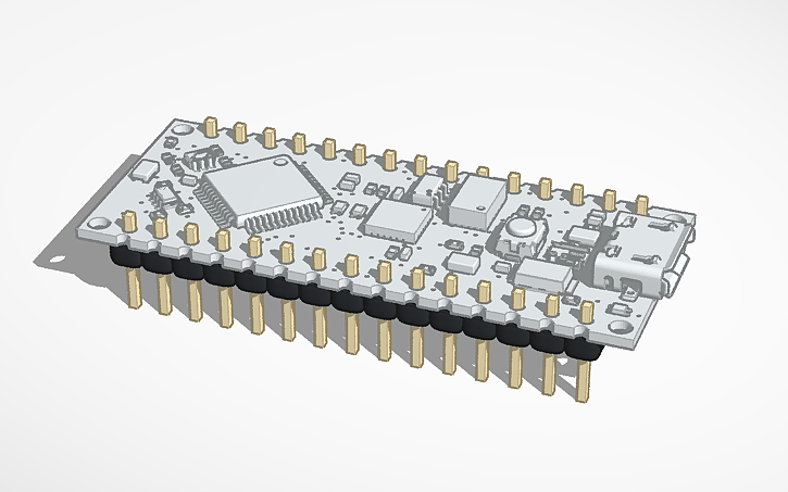 3D design Arduino: Nano Every (ABX00028) - Tinkercad