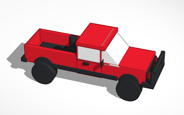 3D design Lifted diesel Truck - Tinkercad