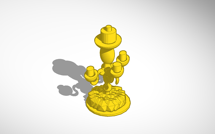 3D design candle holder Jasmine - Tinkercad