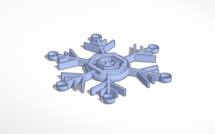 3D design Snowflake - Tinkercad