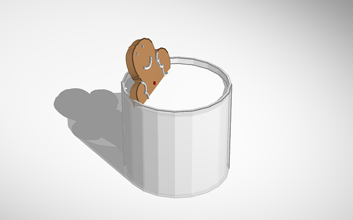 3D design Gingerbread chilling - Tinkercad