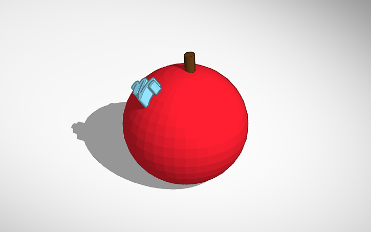 3D design apple - Tinkercad