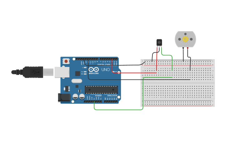 Circuit design IR SENSOR - Tinkercad