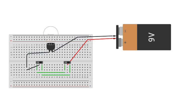 Circuit design Stair case - Tinkercad
