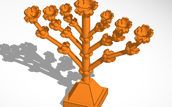 3D design Bible Tabernacle Lampstand - Tinkercad