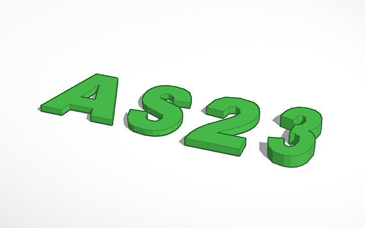 3D design PARTE 7 NUM&LET - Tinkercad