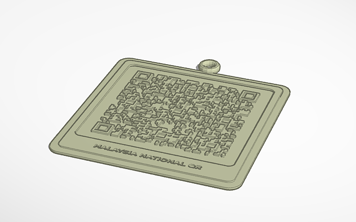 3D design QR CODE - Tinkercad