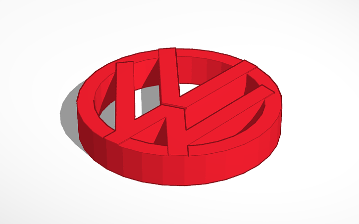 3D design V-Logo-W - Tinkercad
