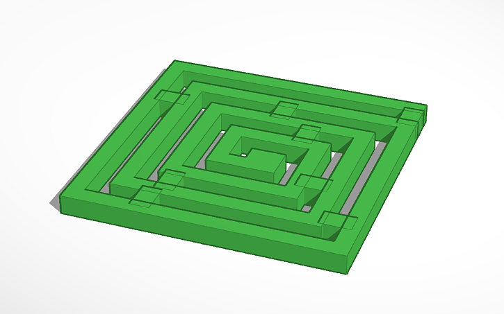 3D design Easy Maze - Tinkercad