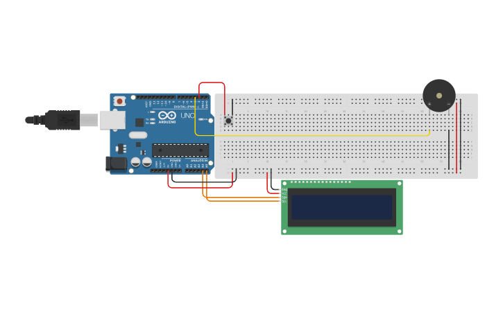 Circuit design Alarm clock - Tinkercad