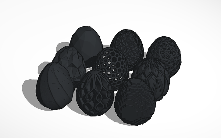 3D design Easter eggs - Tinkercad