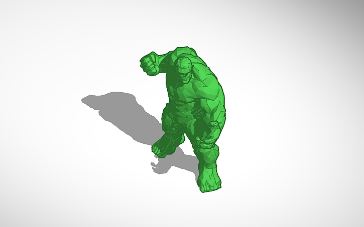 3D design The incredible hulk - Tinkercad