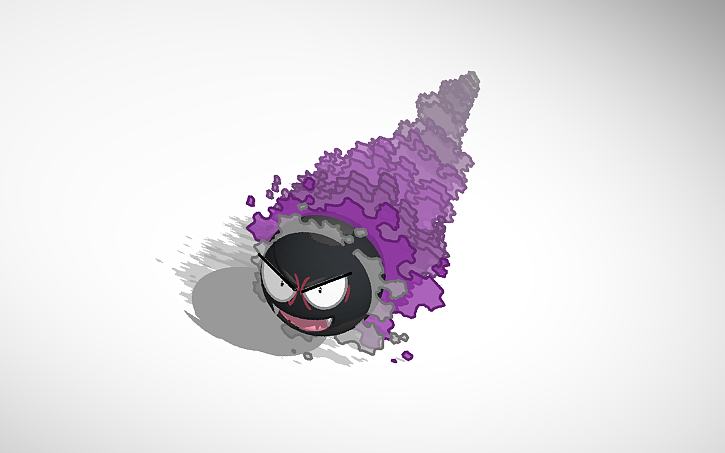 3D design #092 Gastly - Tinkercad