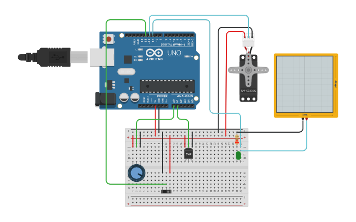 Circuit design Copy of ELEN1000 - Lab 5 Activity 3 - Tinkercad