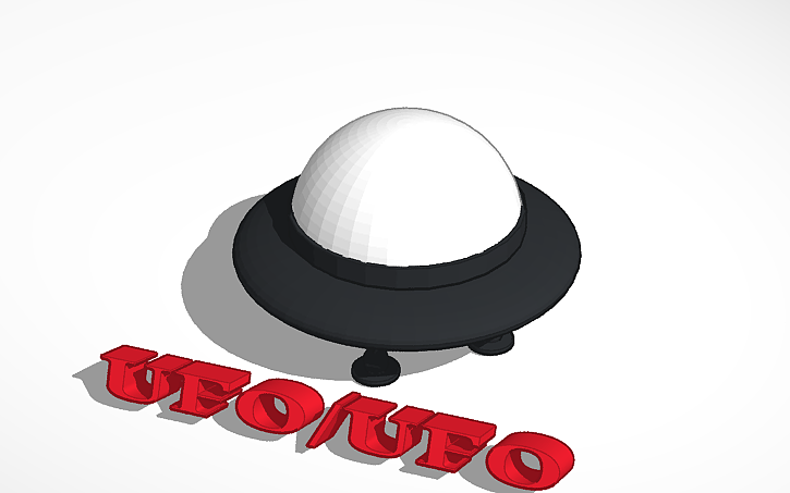 3D design UFO/UFO - Tinkercad