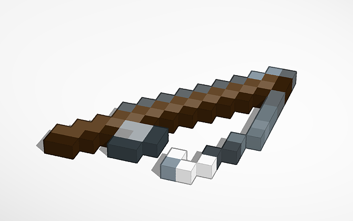 3D design minecraft fishing rod - Tinkercad