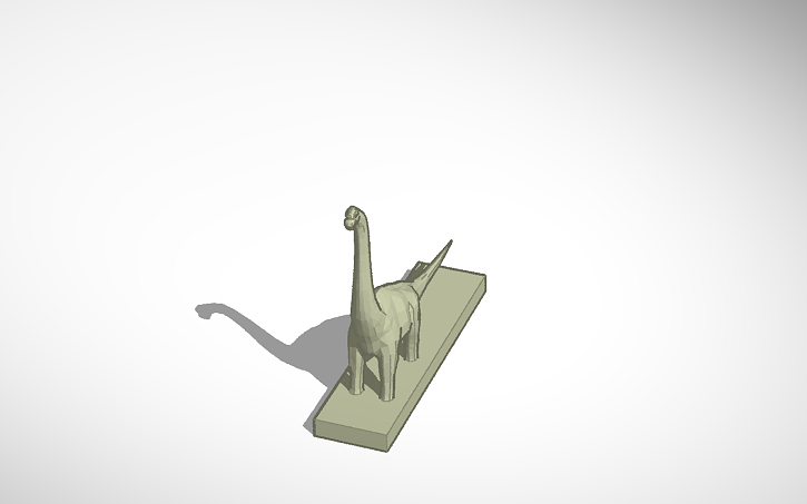 3D design Brachiosaurus - Tinkercad