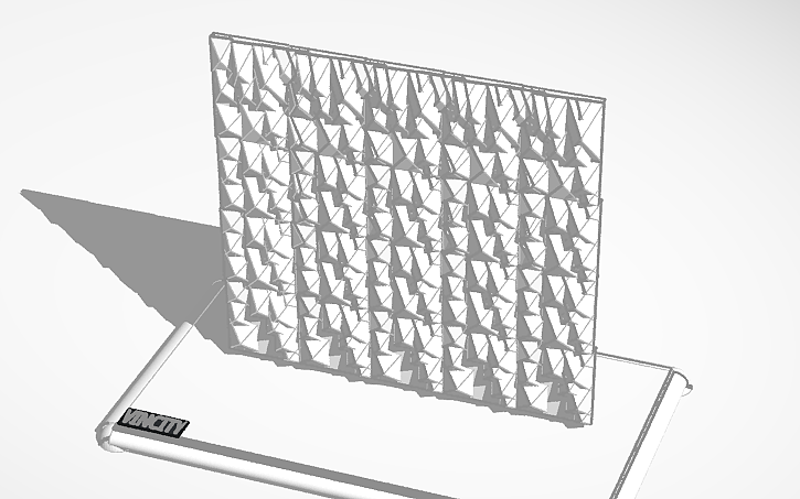3D design Spikey wall panels - Tinkercad