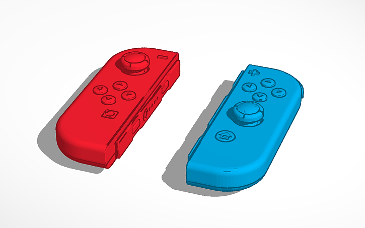 3D design Nintendo Switch Joycons - Tinkercad