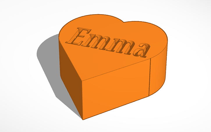 3D design Heart - Tinkercad