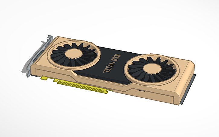 3D design Nvidia Titan RTX - Tinkercad