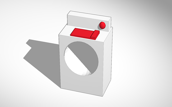 3D design washing machine - Tinkercad