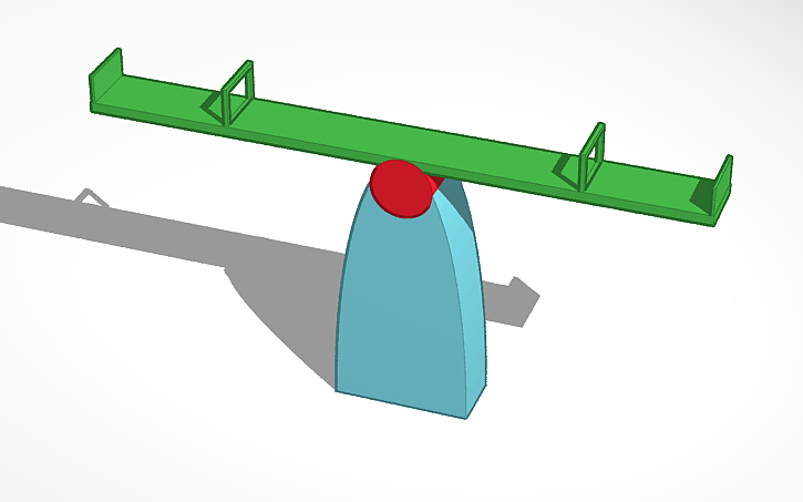 3D design Round seesaw (Teeter totter) with handlebars "archive ...