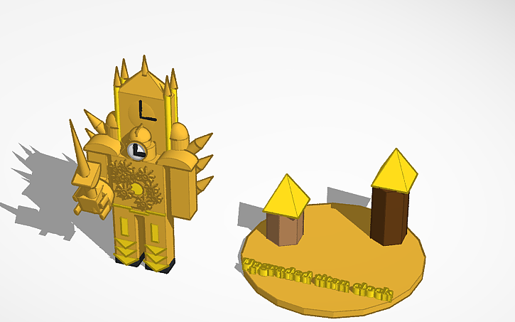 3D design Upgraded titan clock man - Tinkercad