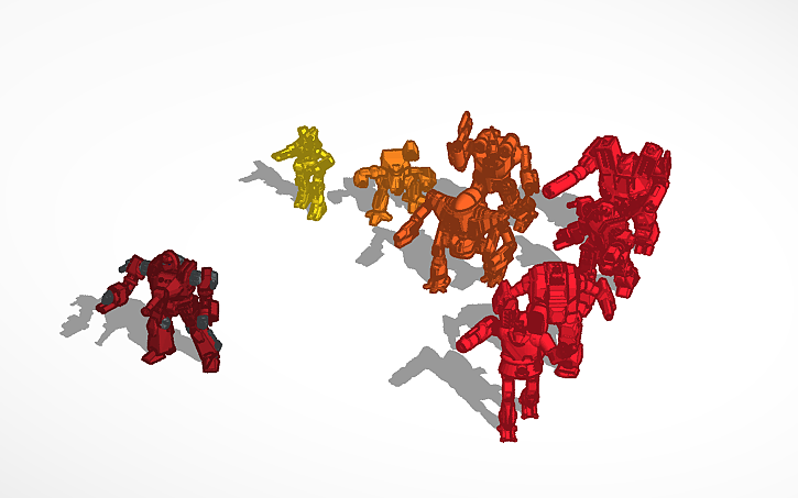 3D design Mechs Easy Download Pt2 - Tinkercad