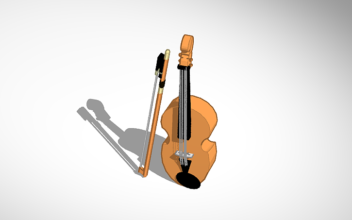 3D design Violin - Tinkercad