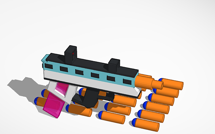 3D design Nerf X shot - Tinkercad